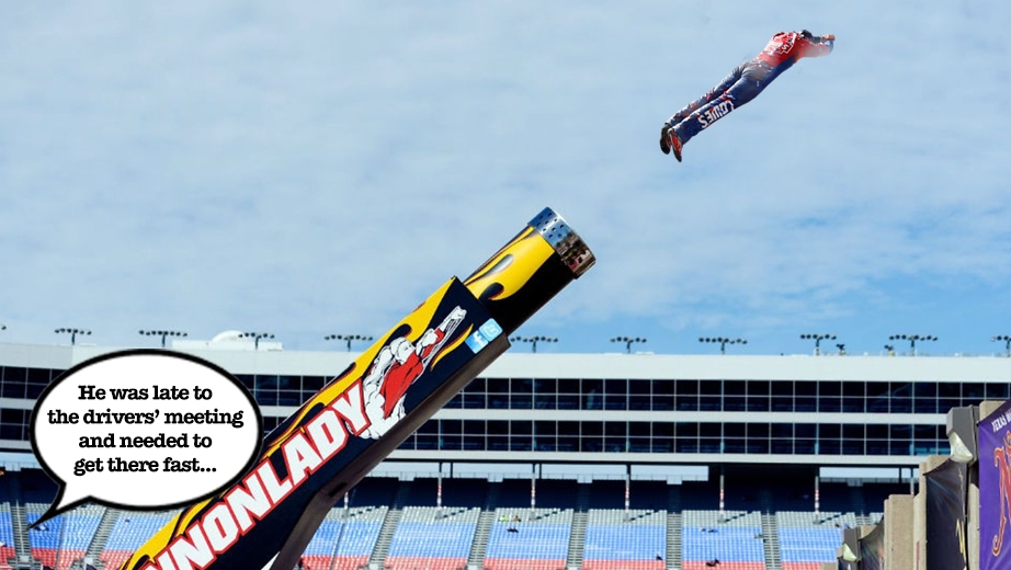 @nascarcasm: Fun with jumping Jimmie | Official Site Of NASCAR