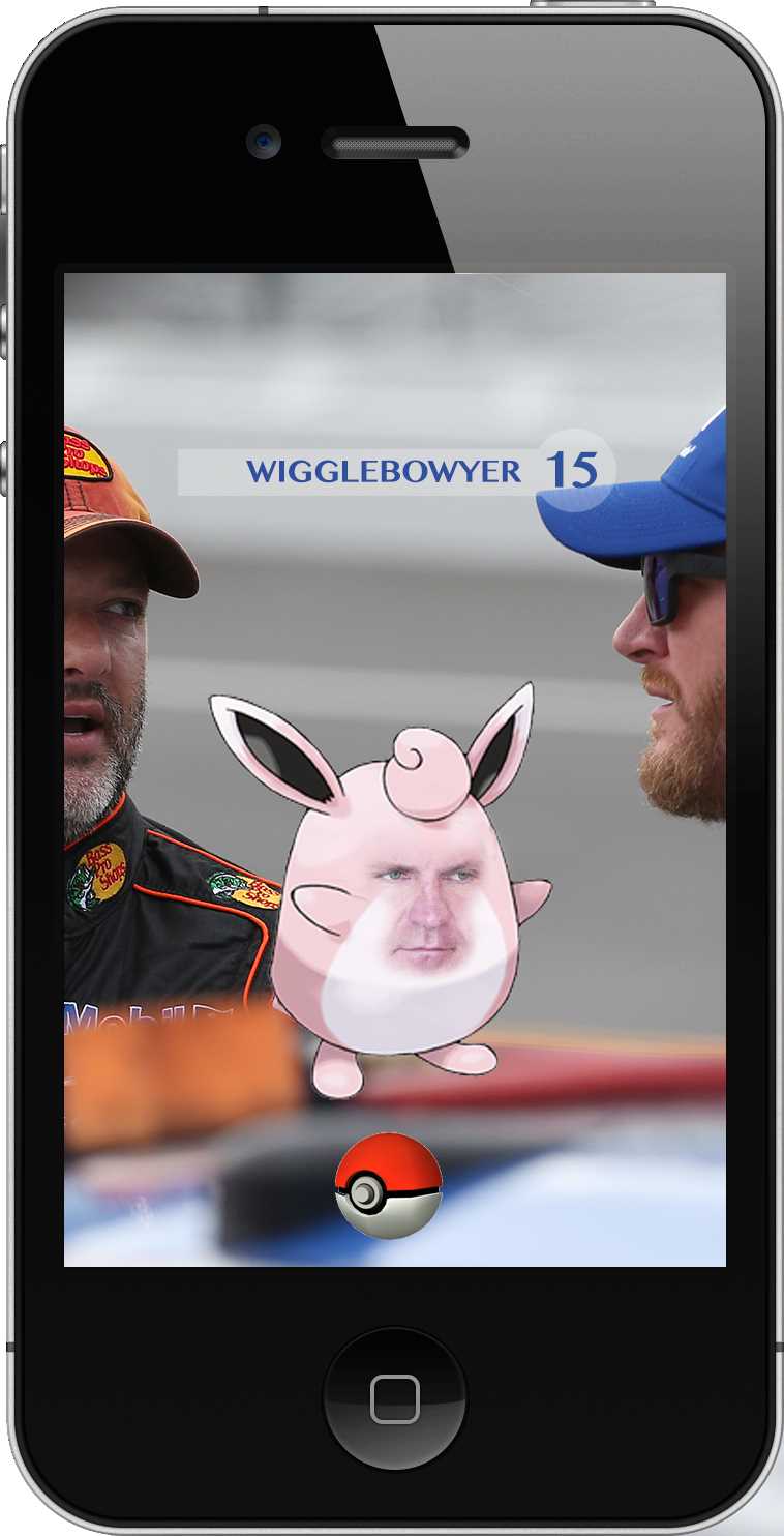 @nascarcasm: What happens when you use Pokemon GO at the race track ...
