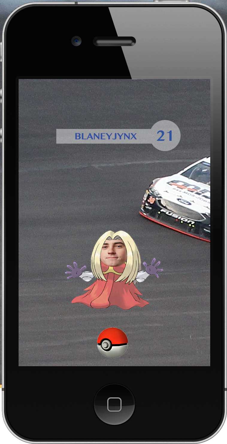 @nascarcasm: What happens when you use Pokemon GO at the race track ...