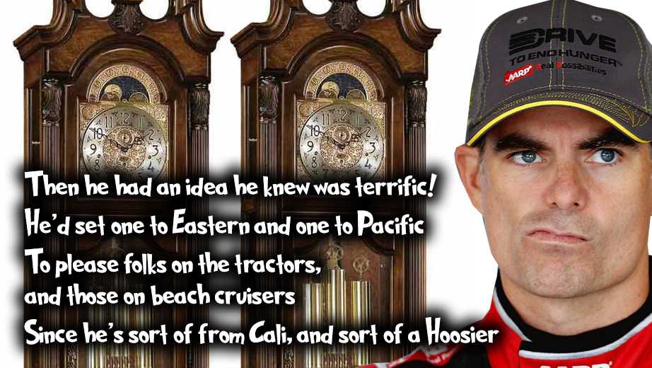 Jeff Gordon and the nine clocks: A poem - Official Site Of NASCAR