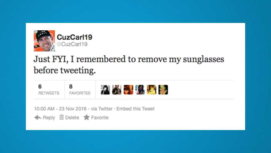@nascarcasm: If Carl Edwards had actually joined Twitter - Official ...