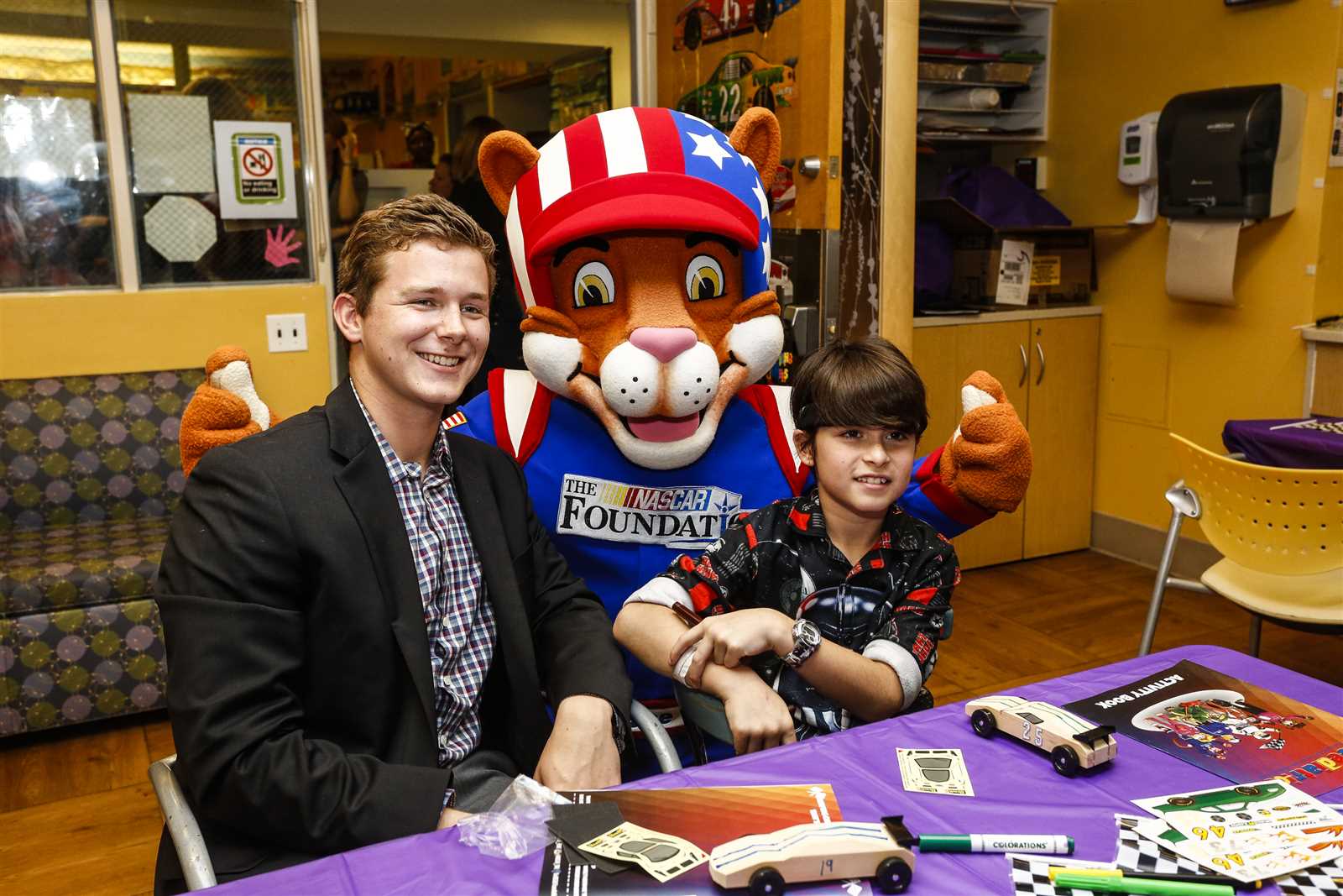 Brian, Amy France make special visit at NYU | Official Site Of NASCAR