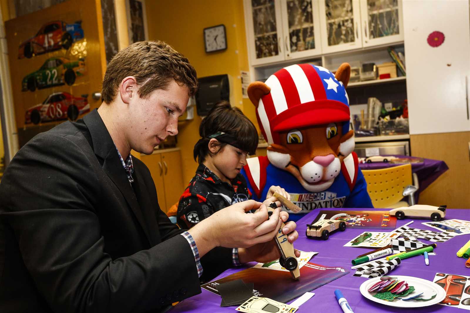 Brian, Amy France make special visit at NYU | Official Site Of NASCAR