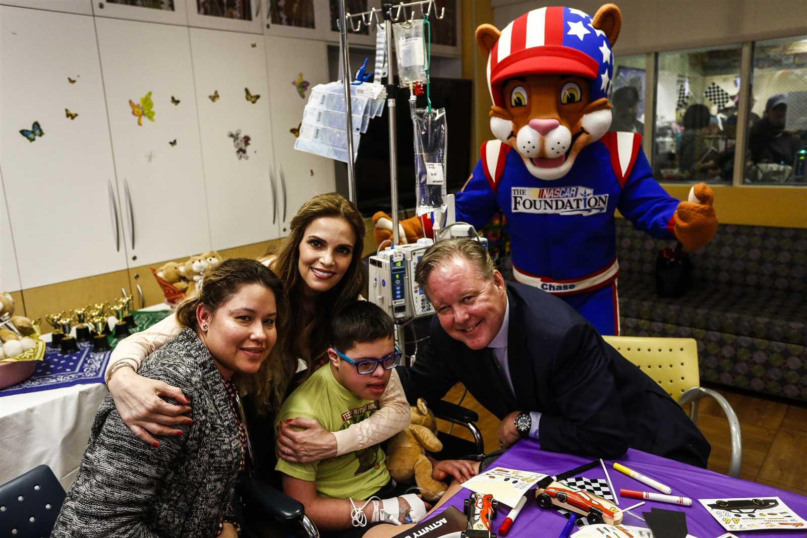 Brian, Amy France make special visit at NYU | Official Site Of NASCAR