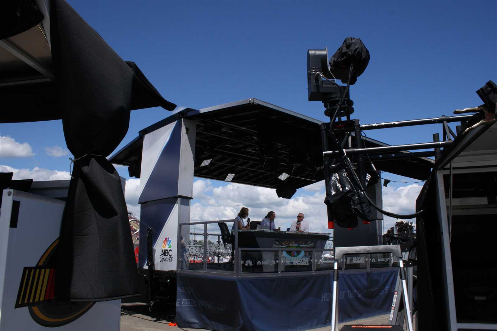 Behind the scenes: Photos from NBC Booth - Official Site Of NASCAR