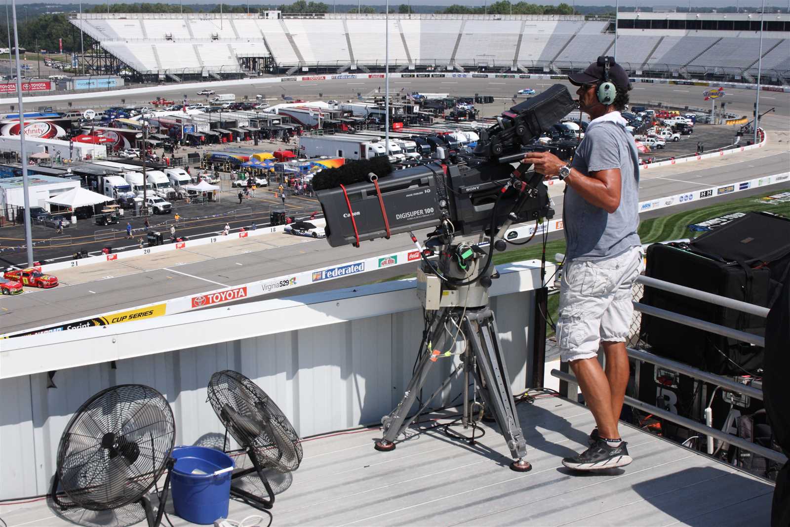 Behind the scenes: Photos from NBC Booth - Official Site Of NASCAR