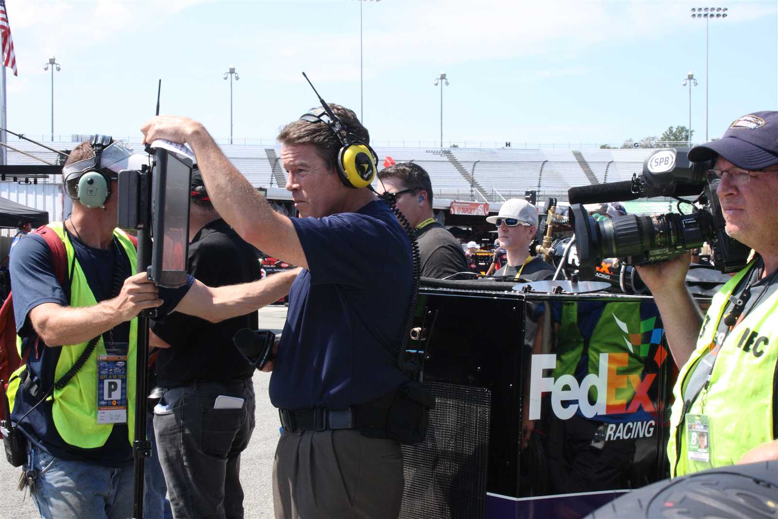 Behind the scenes: Photos from NBC Booth - Official Site Of NASCAR