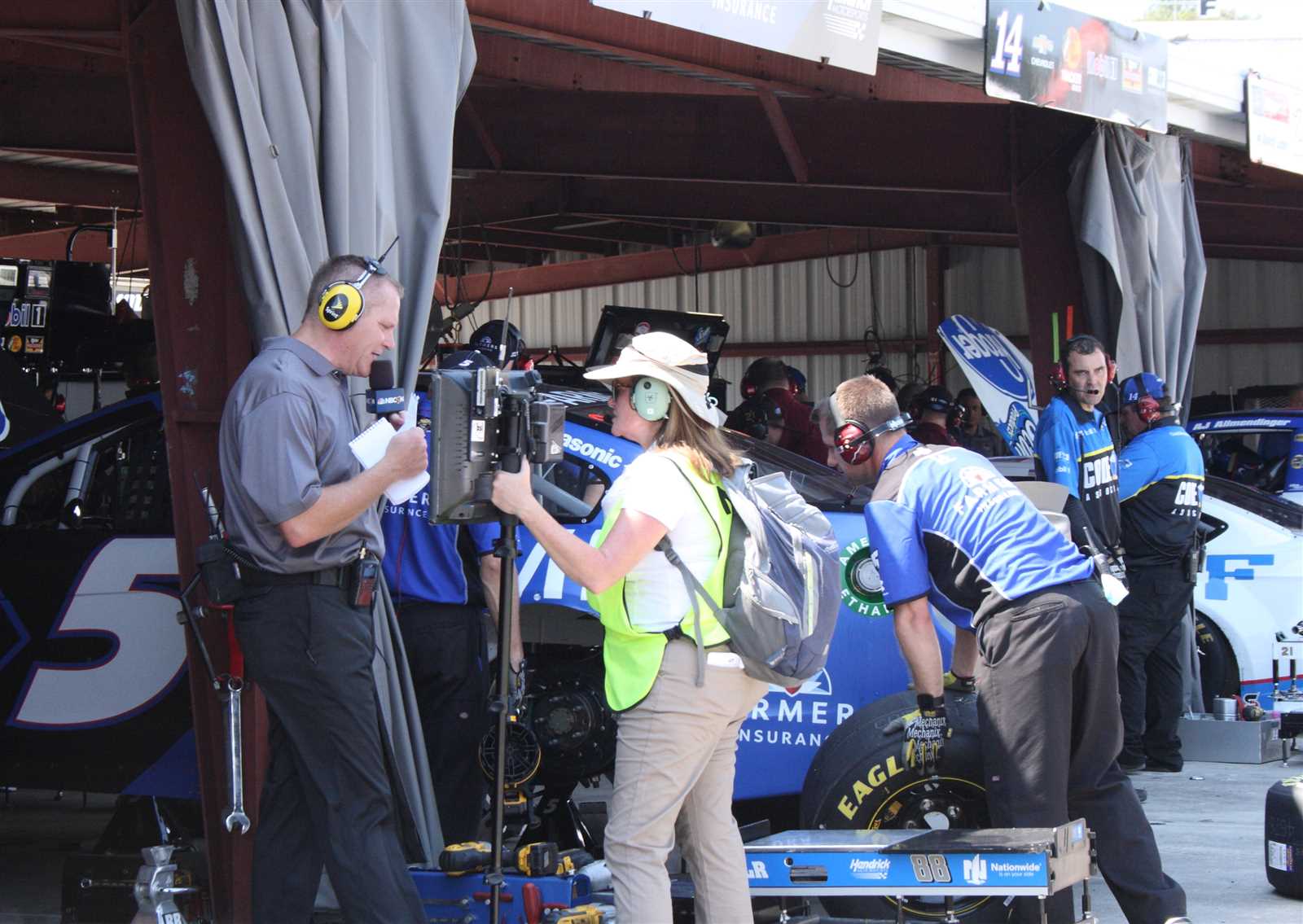 Behind the scenes: Photos from NBC Booth - Official Site Of NASCAR