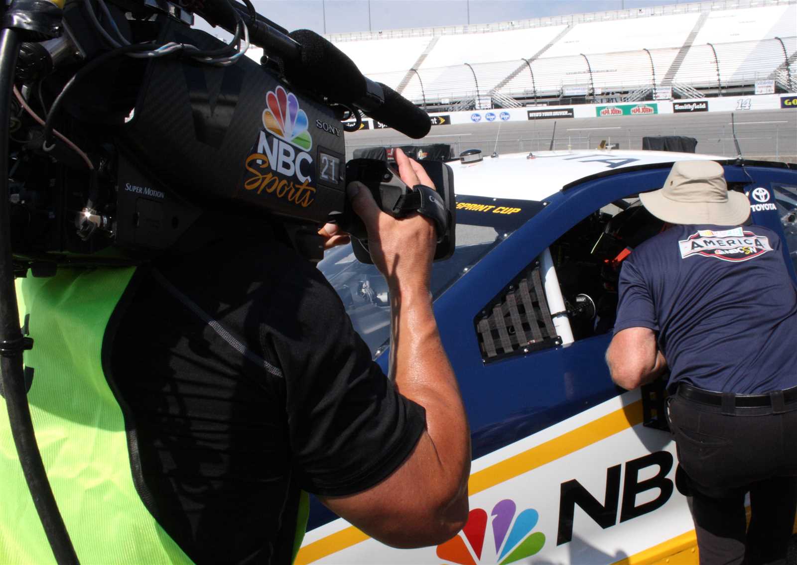Behind the scenes: Photos from NBC Booth - Official Site Of NASCAR