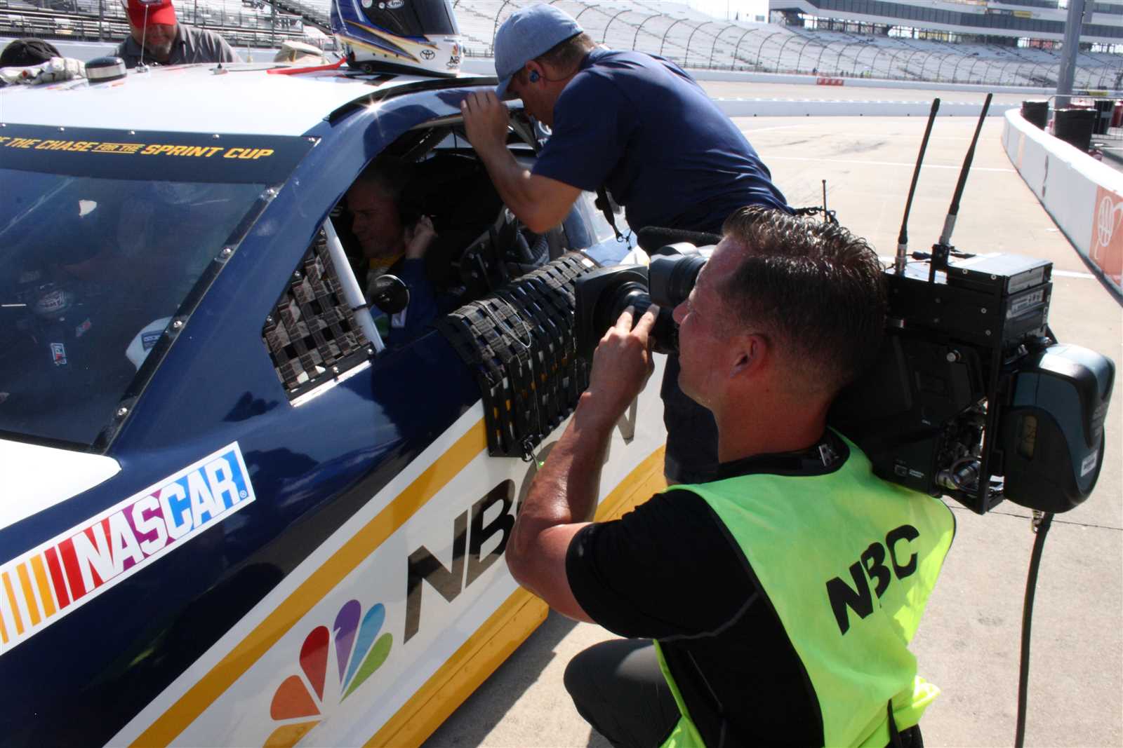 Behind the scenes: Photos from NBC Booth - Official Site Of NASCAR