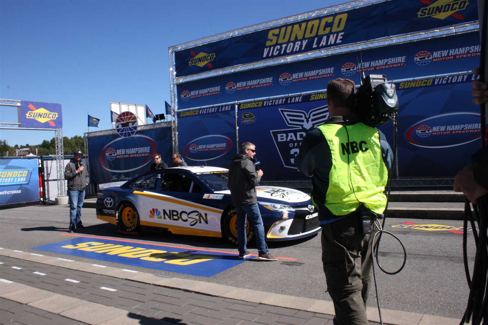 Behind the scenes: Photos from NBC Booth - Official Site Of NASCAR