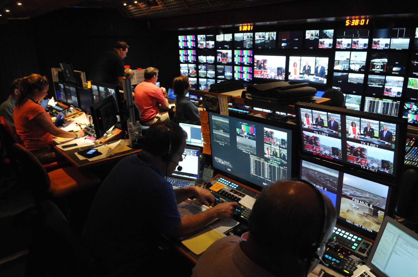 Behind the scenes: Photos from NBC Booth - Official Site Of NASCAR