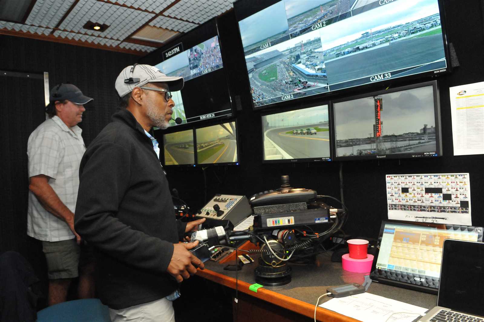Behind the scenes: Photos from NBC Booth - Official Site Of NASCAR
