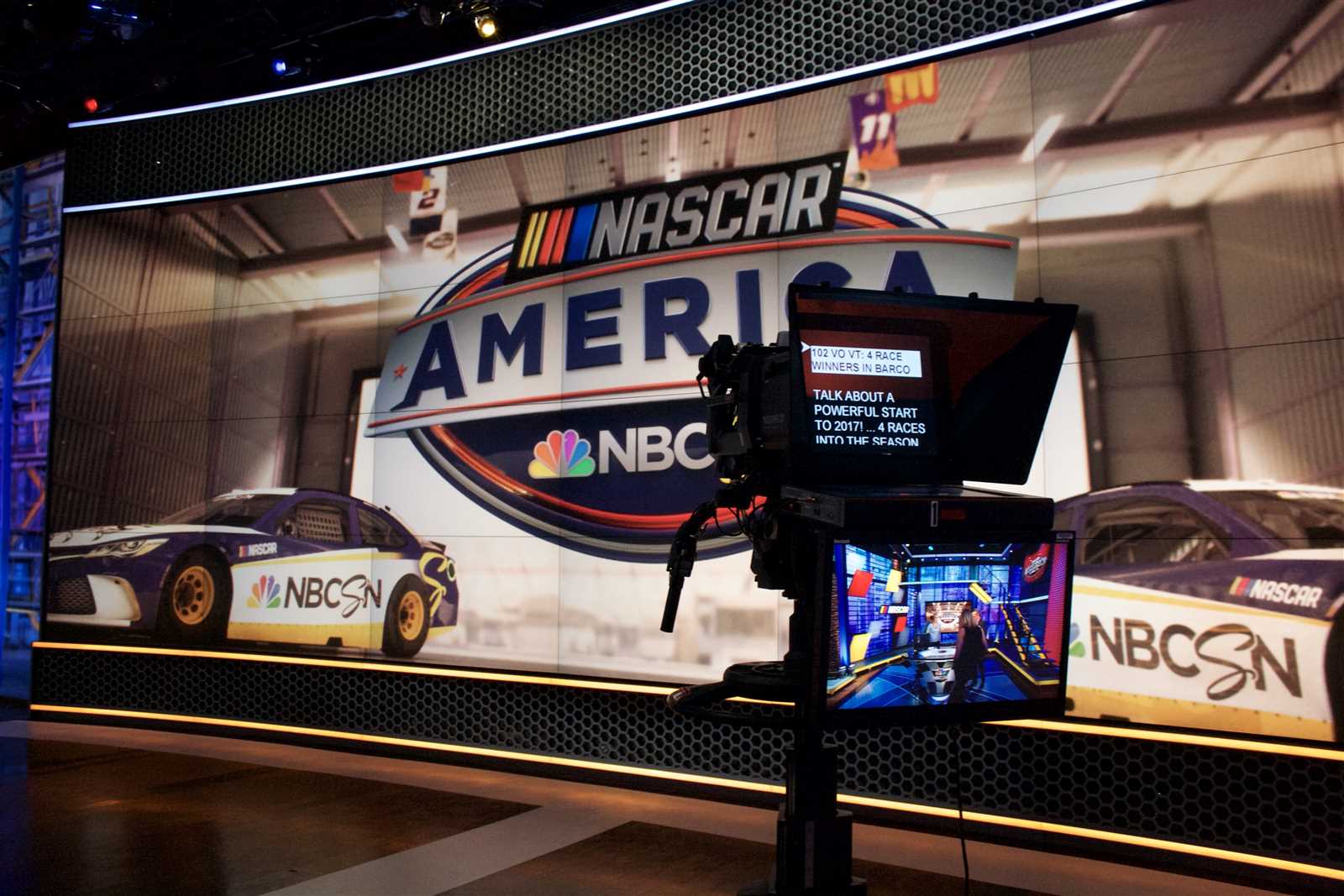 Behind the scenes: Photos from NBC Booth - Official Site Of NASCAR