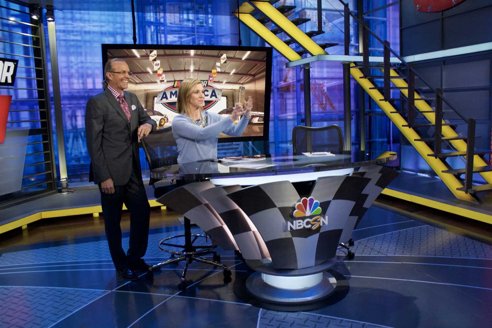 Behind the scenes: Photos from NBC Booth - Official Site Of NASCAR