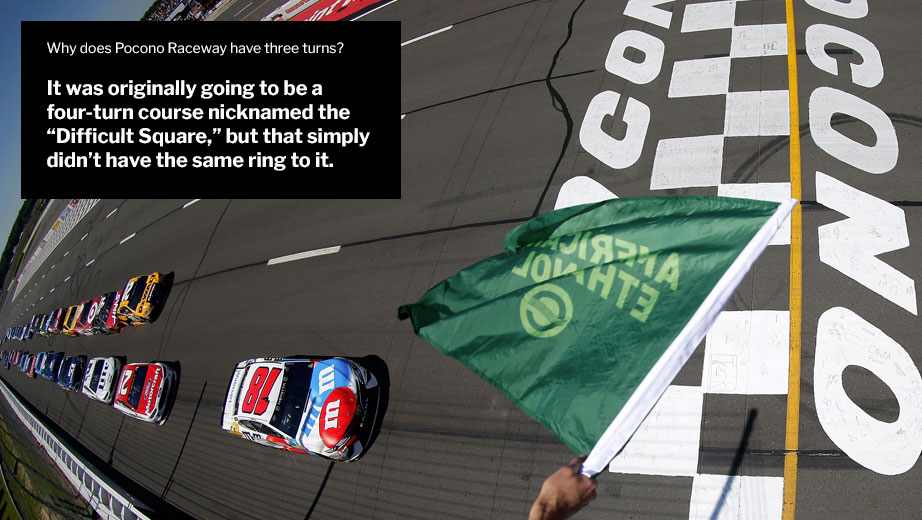 Why does Pocono Raceway only have three turns? - Official Site Of NASCAR