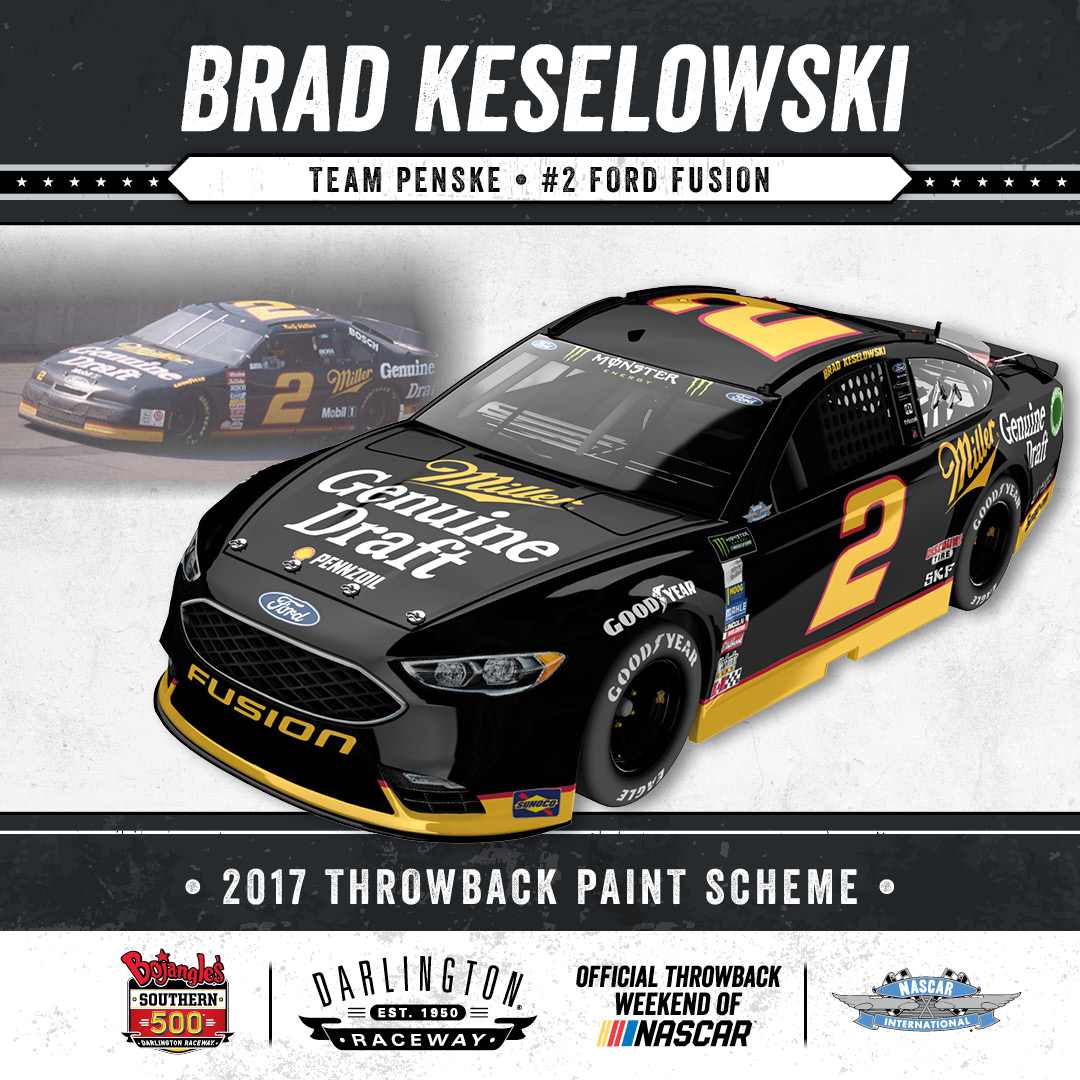 2017 Darlington Throwback Paint Schemes - Official Site Of NASCAR