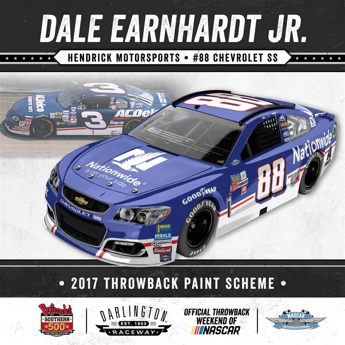 2017 Darlington Throwback Paint Schemes - Official Site Of NASCAR