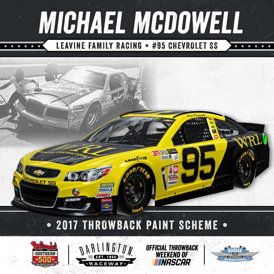 2017 Darlington Throwback Paint Schemes - Official Site Of NASCAR