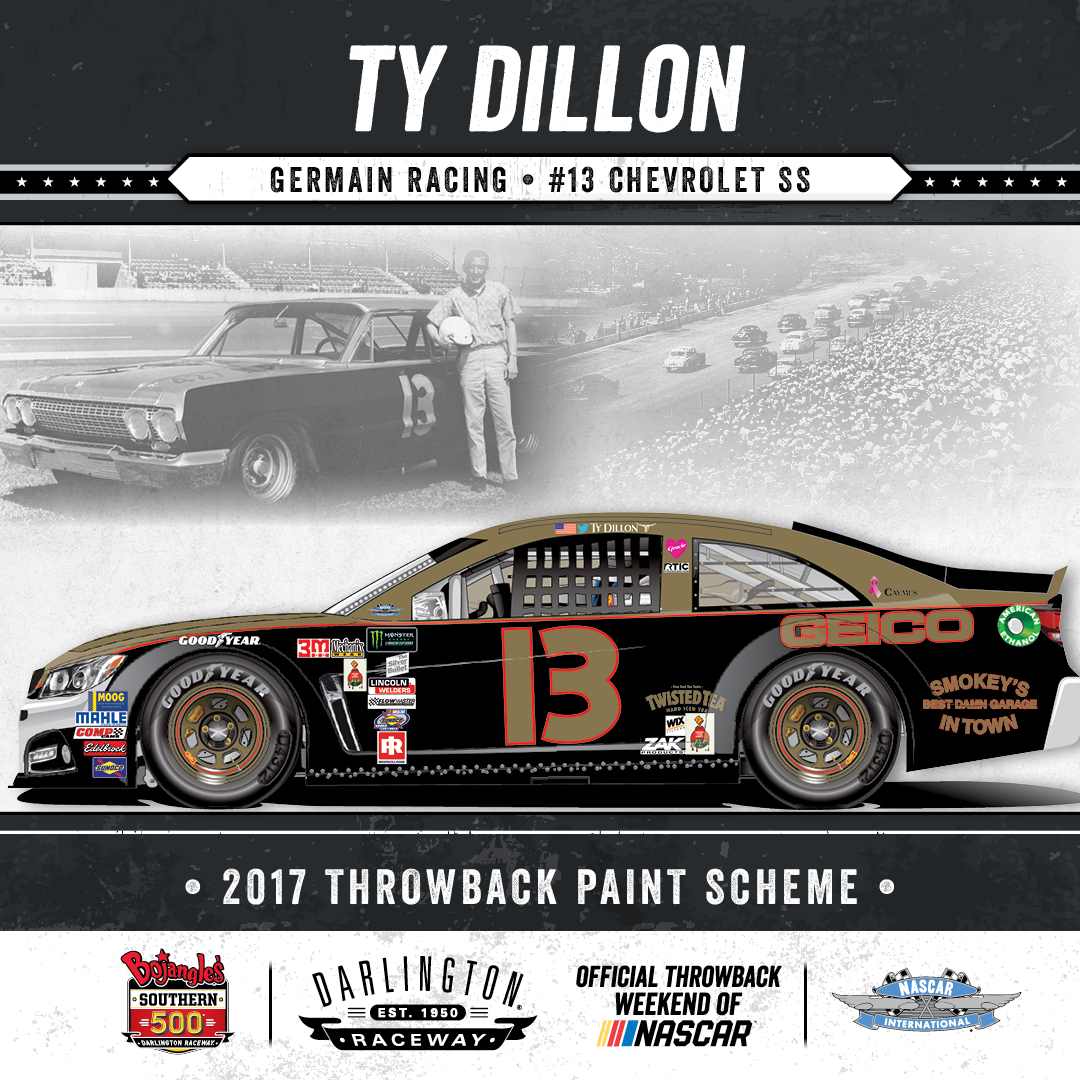 2017 Darlington Throwback Paint Schemes - Official Site Of NASCAR