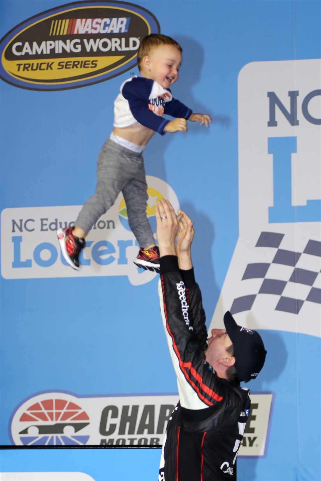 @nascarcasm: A gallery of Brexton Busch practically flying in Victory ...