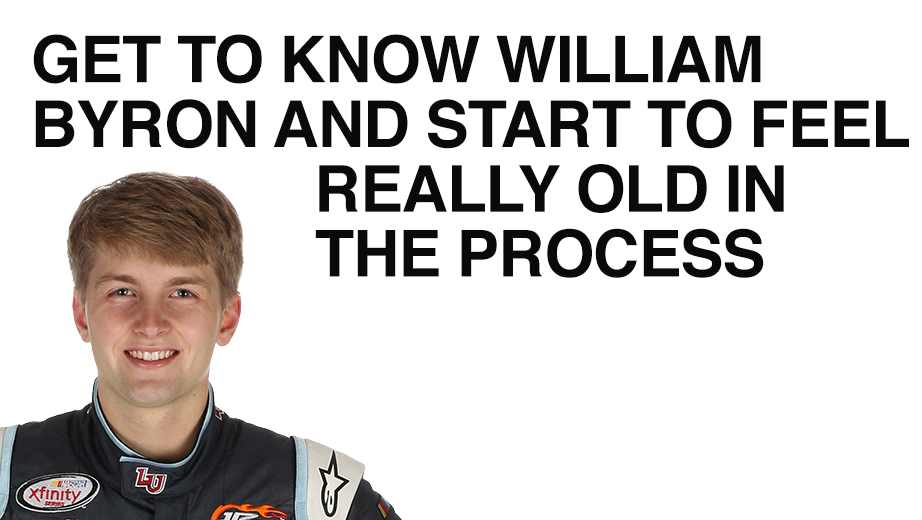 @nascarcasm: Get to know William Byron and feel really old in the ...