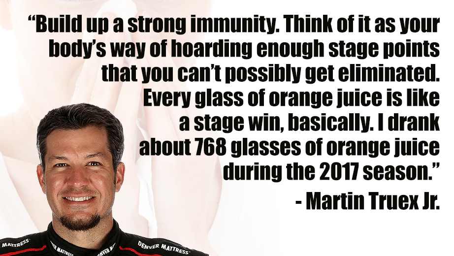 @nascarcasm: NASCAR drivers tell you how to survive cold and flu season ...