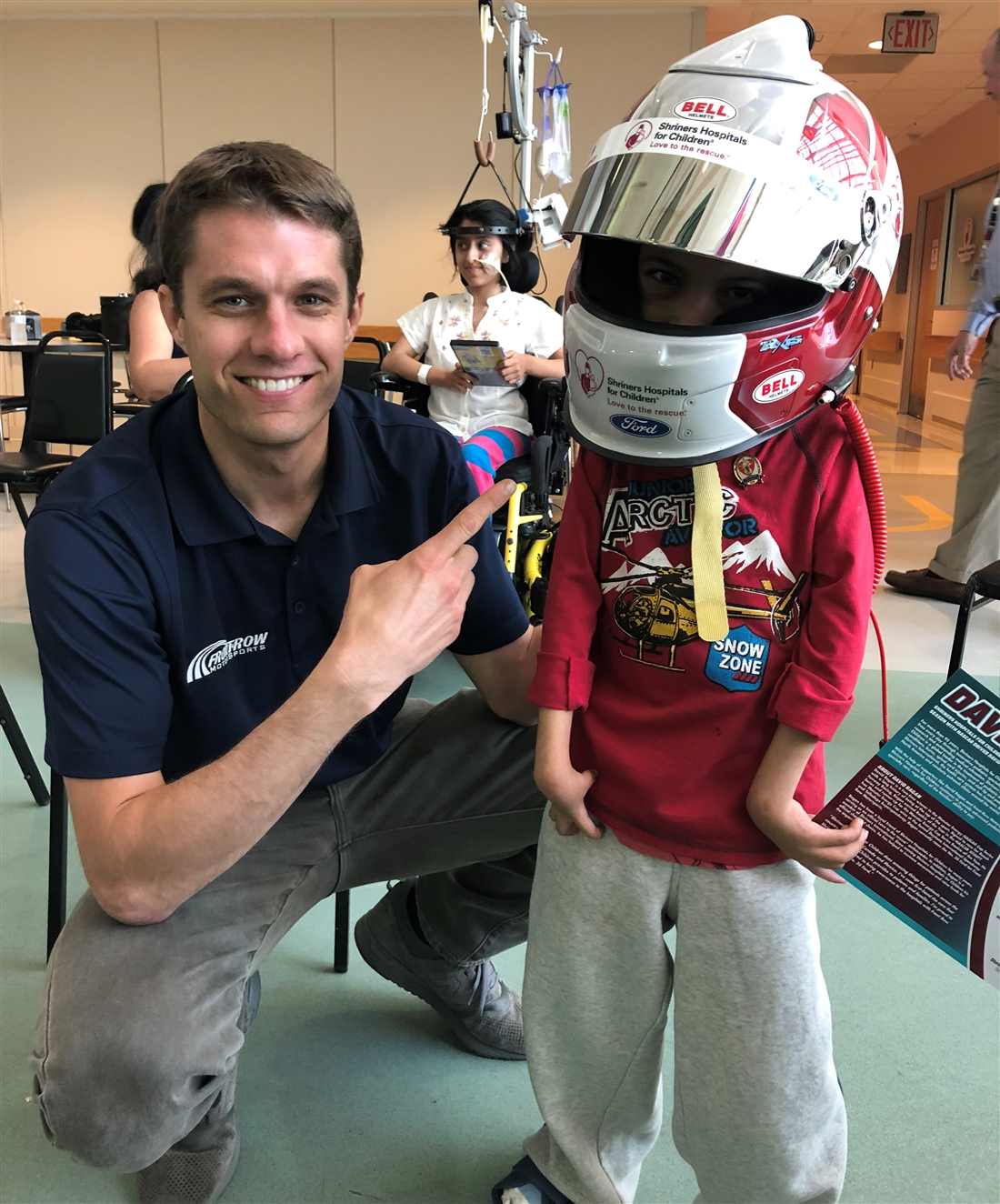David Ragan visits Shriners Hospital for Children in Philadelphia ...