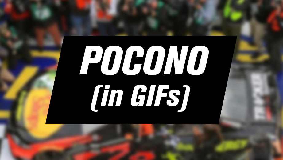 Pocono: A recap in GIFs - Official Site Of NASCAR