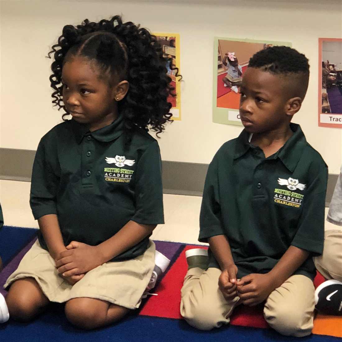 Photos: Kyle Larson, pit crew members visit Meeting Street Academy ...