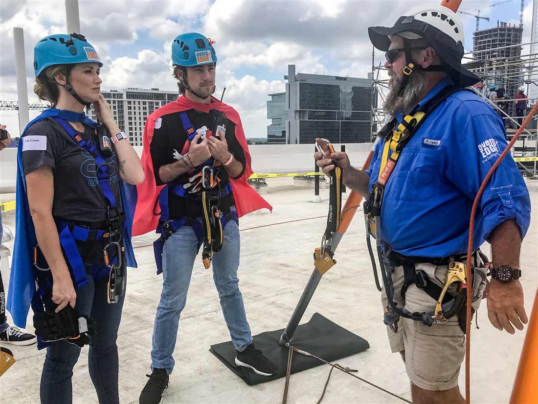 Rappelling in Charlotte for 'Over The Edge' - Official Site Of NASCAR